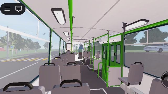 Roblox. Поездка на троллейбусе ЗиУ-682г-016-018 на карте TFB