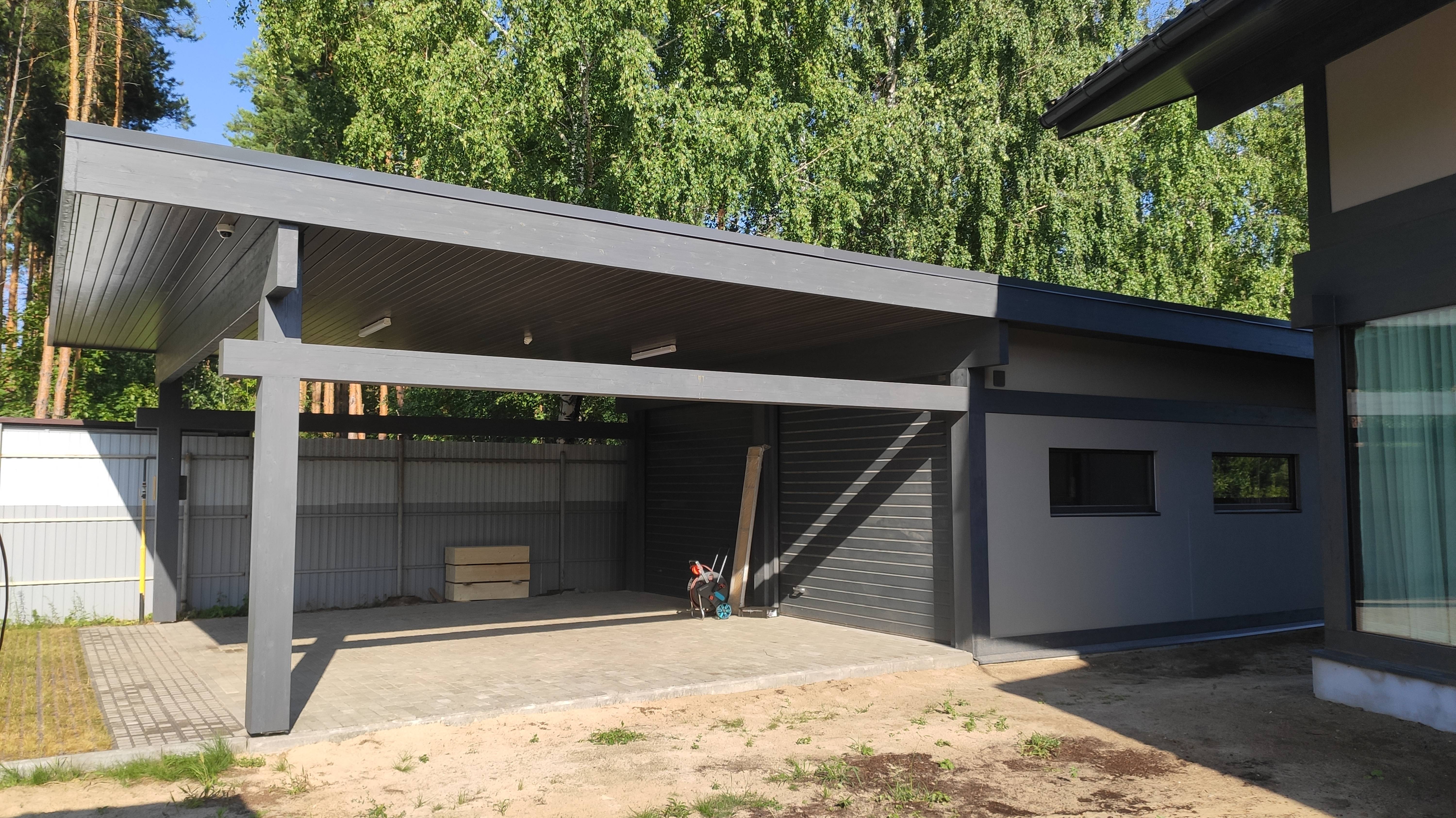 Строительство гаража в стиле Фахверк (FD-5)