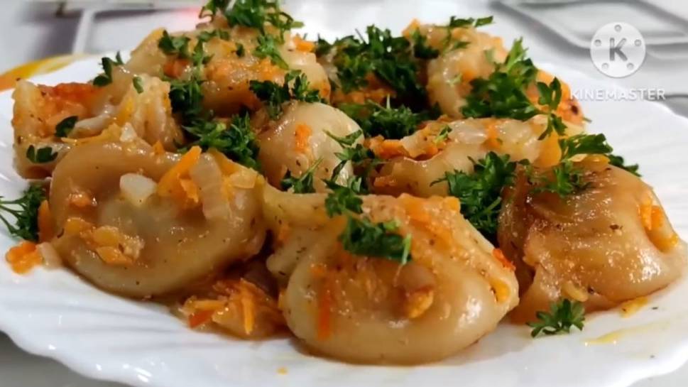 Вкуснейшие жареные пельмени на сковороде. Как вкусно пожарить пельмени