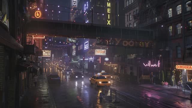 Отдых на планете-Космический корабль под дождем.