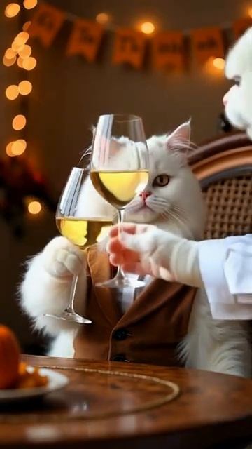 😻Cats at Thanksgiving 🦃- Funny Cats Doing Human Things 🐱🍗
