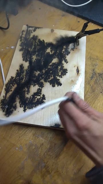 Линии Лихтенберга (Фрактальное выжигание)! 
Часть 2