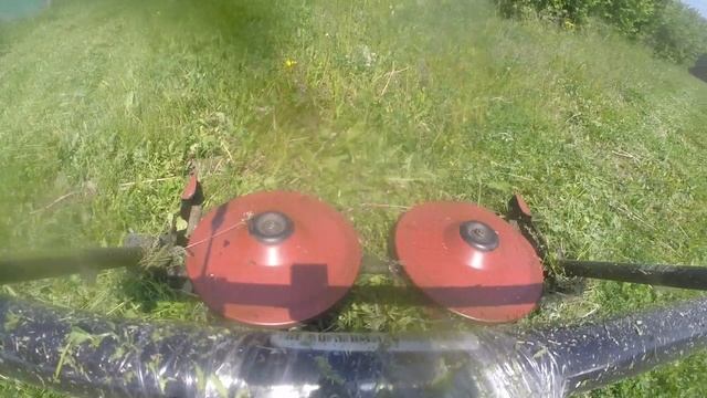 косилка Заря на 2-й скорости