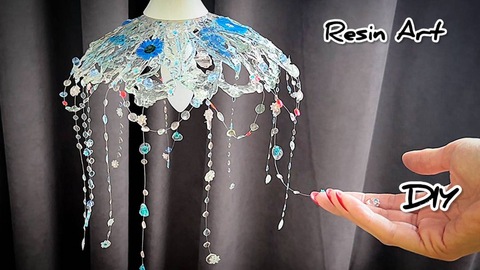 ✨ Цветущий светильник из смолы с подвесками — невероятно красивый и волшебный! ✨