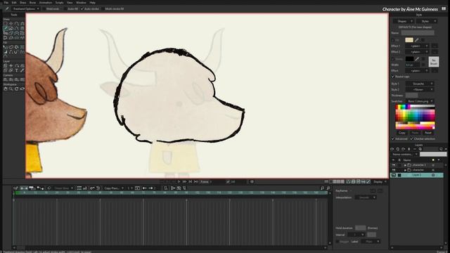 Как пользоваться новыми опциями инструментов для рисования (Freehand, Create Shape) в Moho 14 - 1