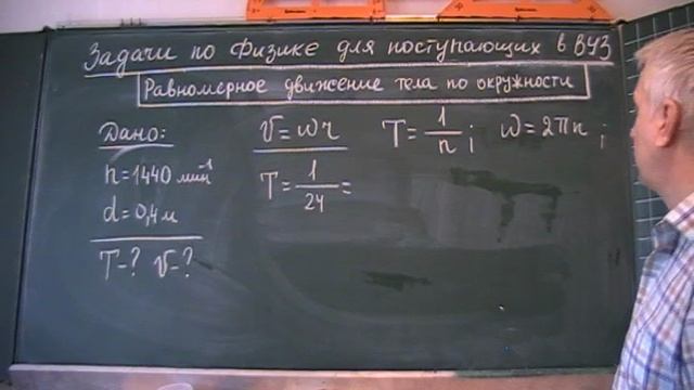 Период вращения шкива