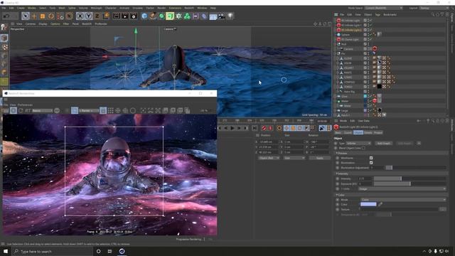 Skillshare - Astronaut Animation - Motion Graphics & Rendering in Cinema 4D & Redshift_2