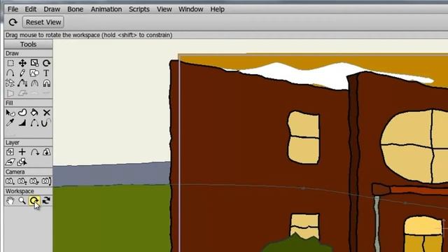 Как пользоваться инструментами рабочей области (Workspace Tools) в Moho - 1