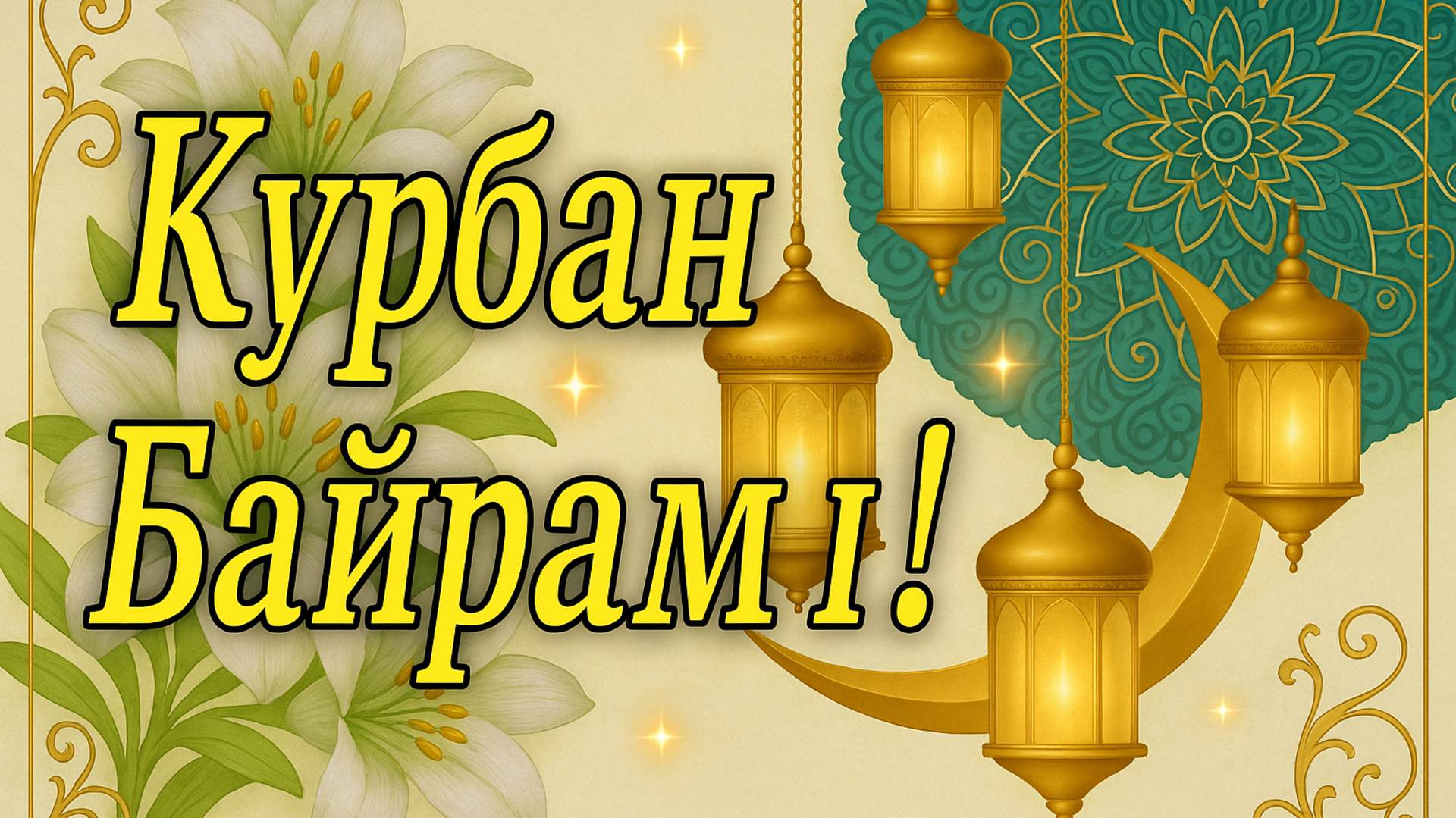 КУРБАН БАЙРАМ 2025 года! Поздравление С Праздником Курбан Байрам 2025. Открытка С Курбан Байрамом