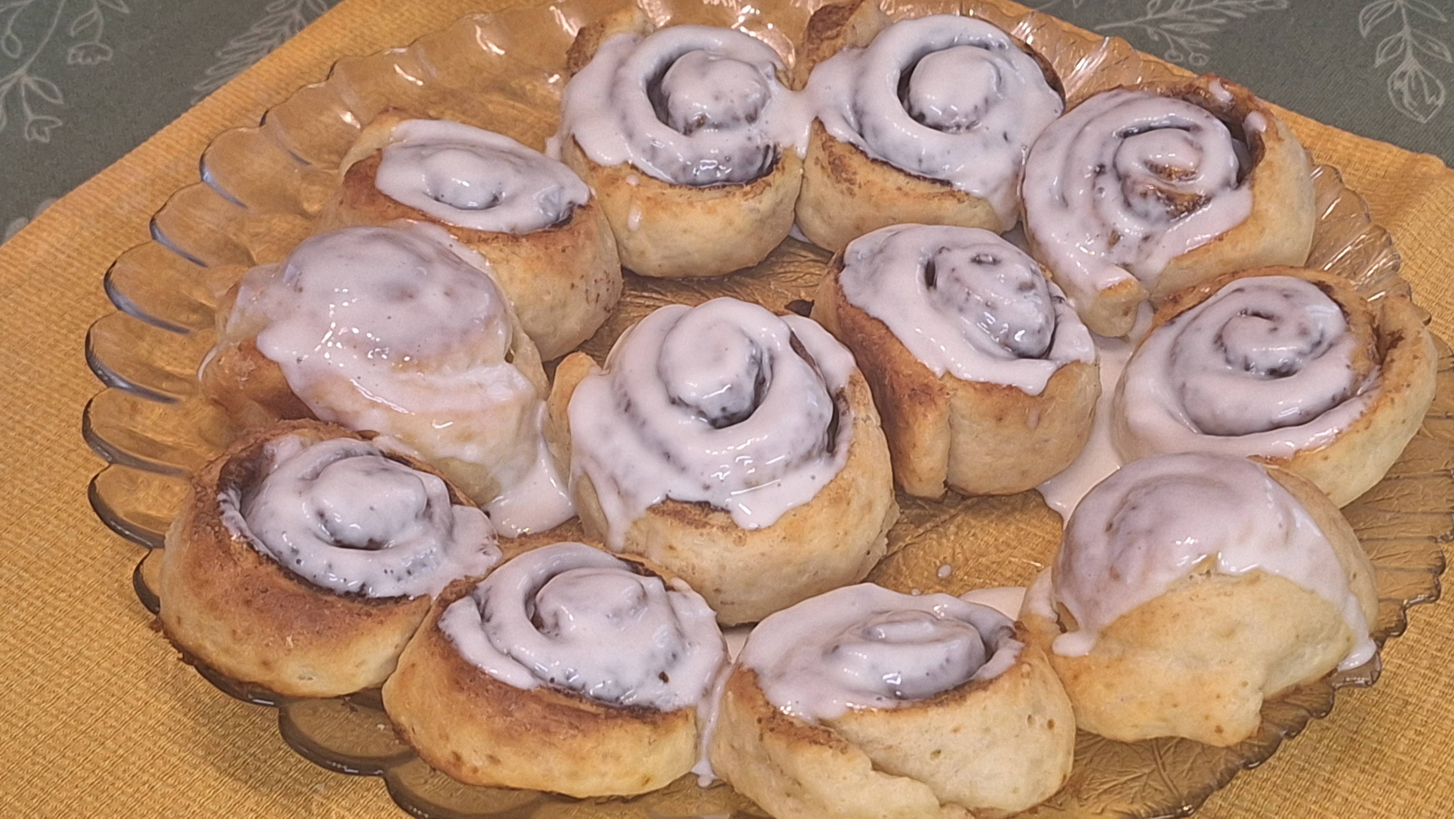 Творожные  синнабоны без дрожжей.