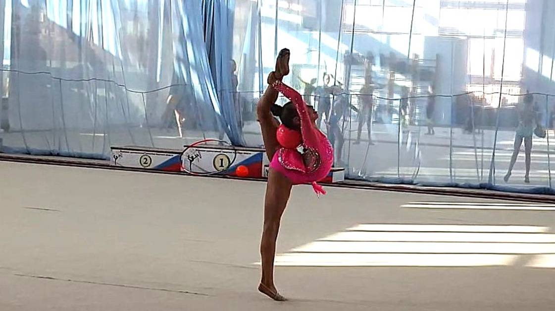 Соревнования по художественной гимнастике, посвященные 8 марта. Упражнение с мячом. 06.03. 2025