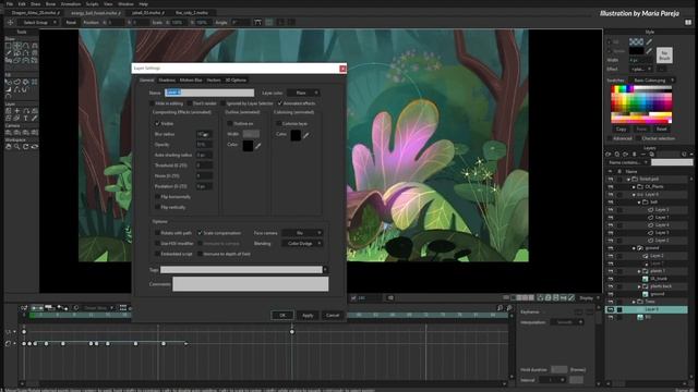 Как включить отображение эффектов в Moho 14. Обзор нового графического движка - 1