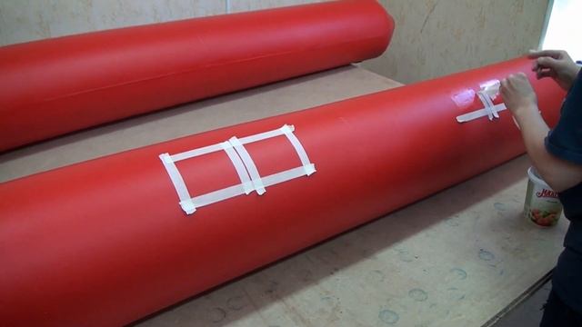 Производство баллонов для катамарана MARINA-M1  Веселая лодка.