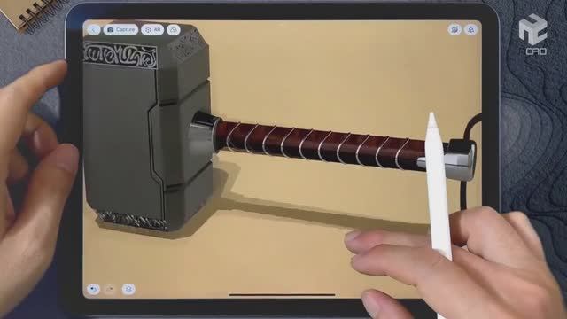 Моделирование молота Тора ⚡ _ Мьёльнир _ Shapr3D