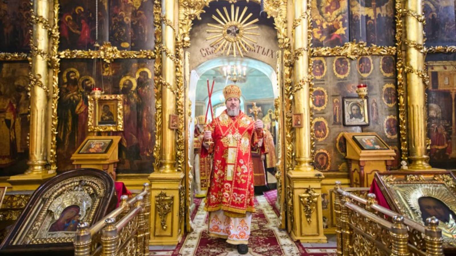 Литургия в Неделю о слепом Введенском кафедральном соборе г.Чебоксары.  20.05.2025г