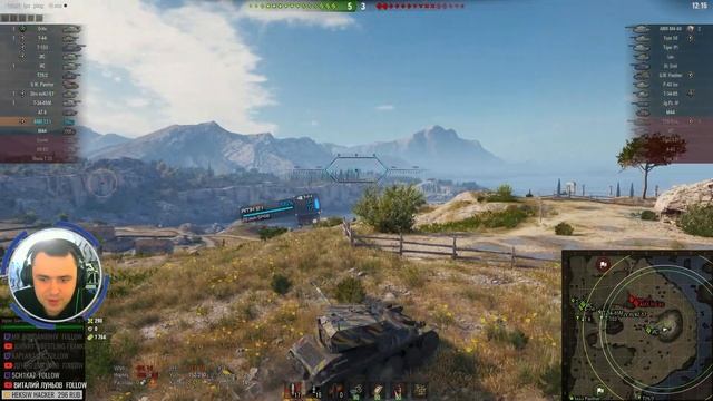 Мастер и горсть медалек на Amx 12t [карта Утёс]