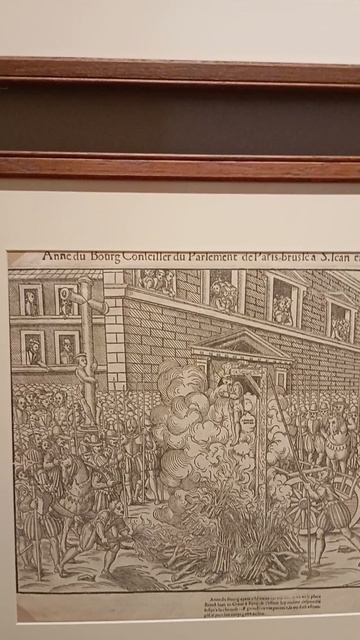 Жак Ле Шайë. Смерть короля Генриха II  от раны на турнире. 1569. Сожжение парламентского советника.
