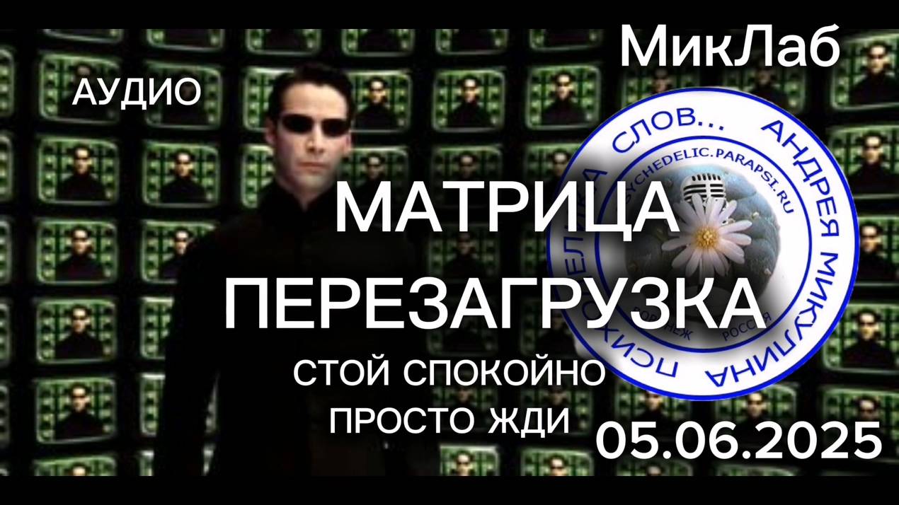 Матрица. Перезагрузка.Стой спокойно. Просто ЖДИ. Психоделика Слов. Прямой Эфир с Андреем Микулиным