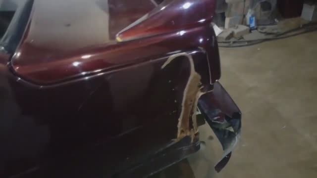 Как отремонтировать левое заднее крыло после ДТП на ВАЗ 2115