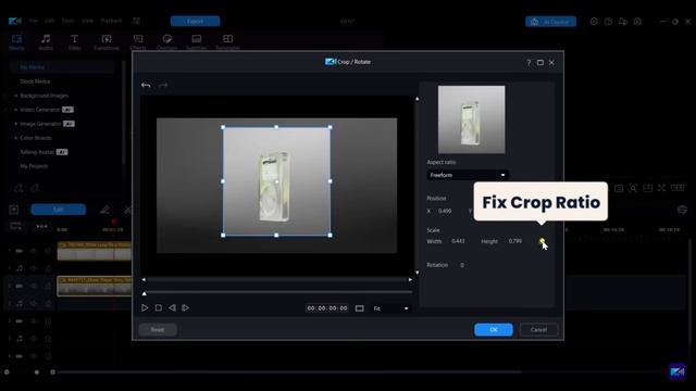 Основы 17  Обрезка и вращение  клипов Cyberlink PowerDirector 2025