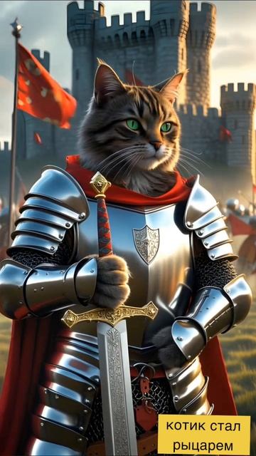 КОТИК СТАЛ РЫЦАРЕМ