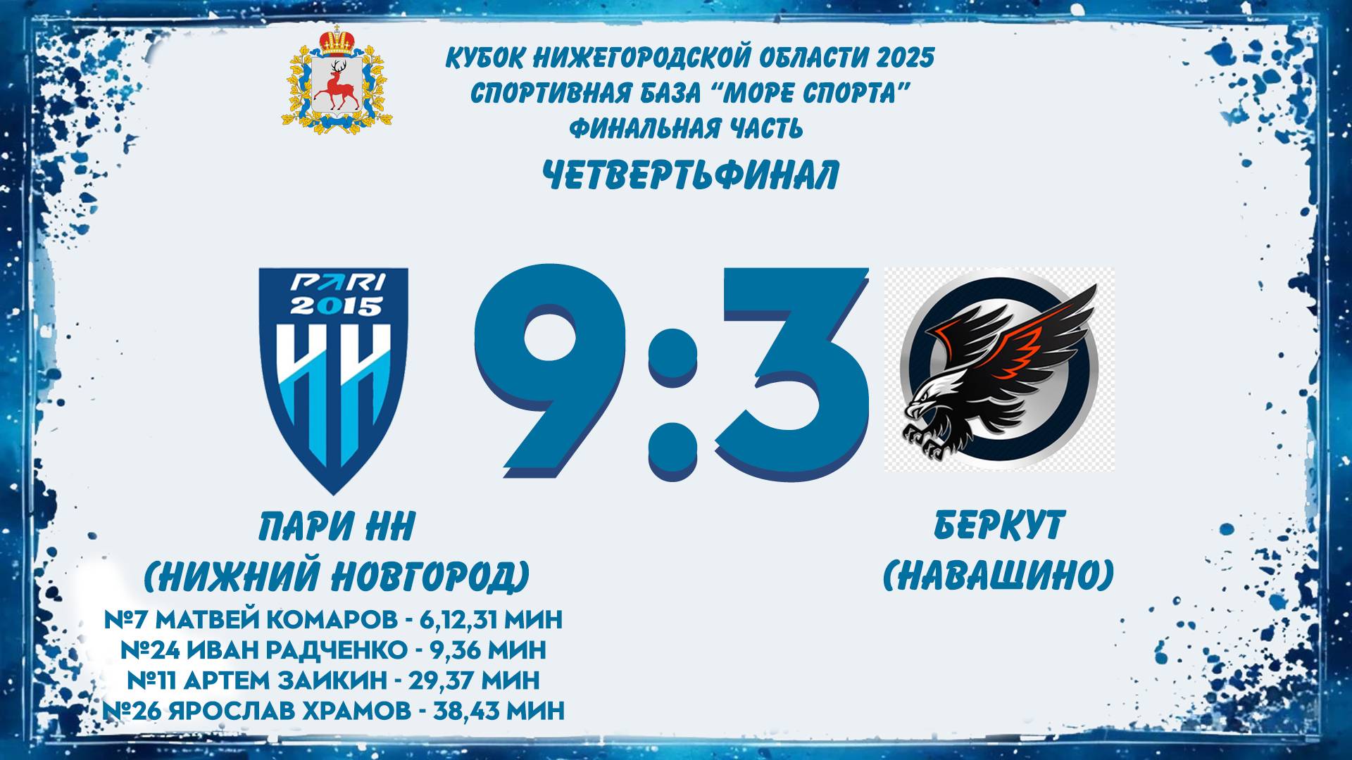 Пари НН (Нижний Новгород) - Беркут (Навашино)