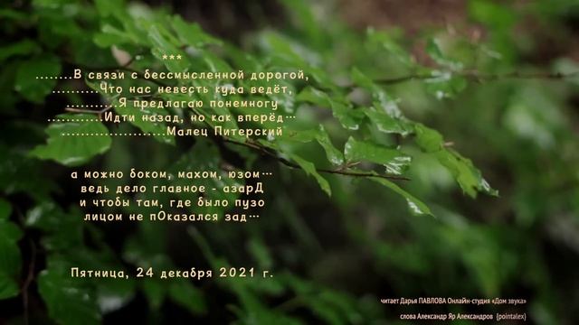 А можно боком, махом, юзом 230912 Дарья ПАВЛОВА Онлайн-студия «Дом звука»