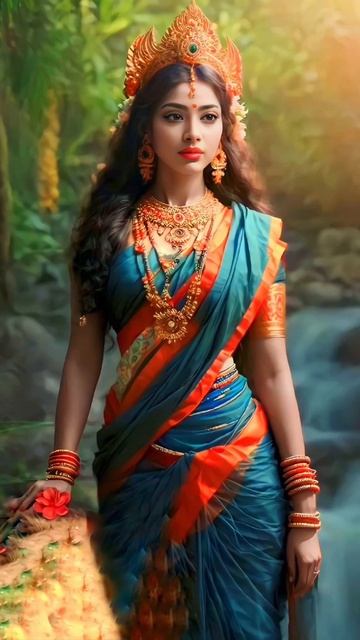 «Калика пурана». Таравати просит Читрангаду пойти к мудрецу вместо себя