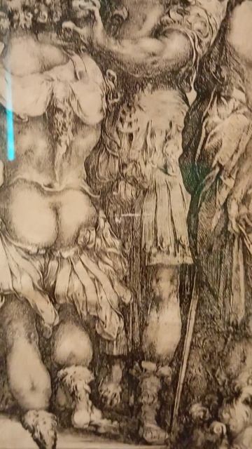 Жак Шарль де Белланж. Мученичество святой Луции. Офорт, Резец.