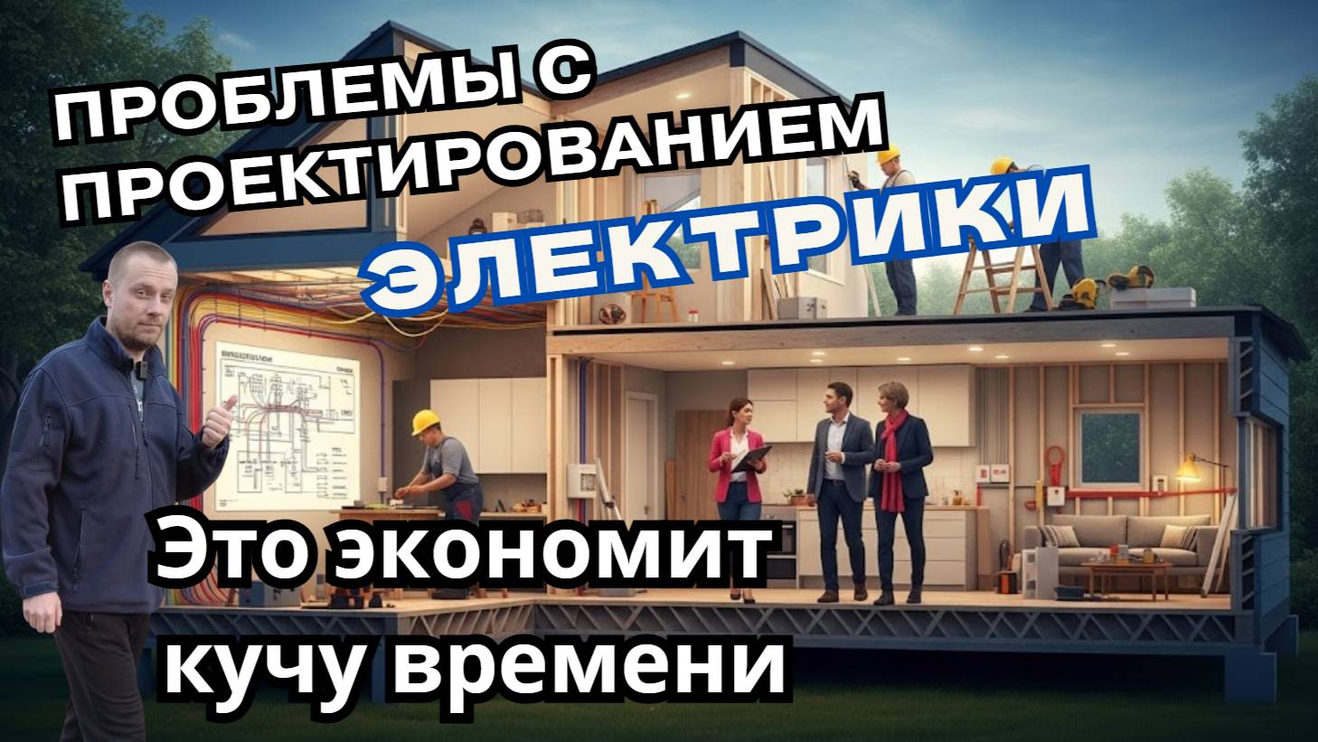 Проект электрики и дизайнеры Ютуб