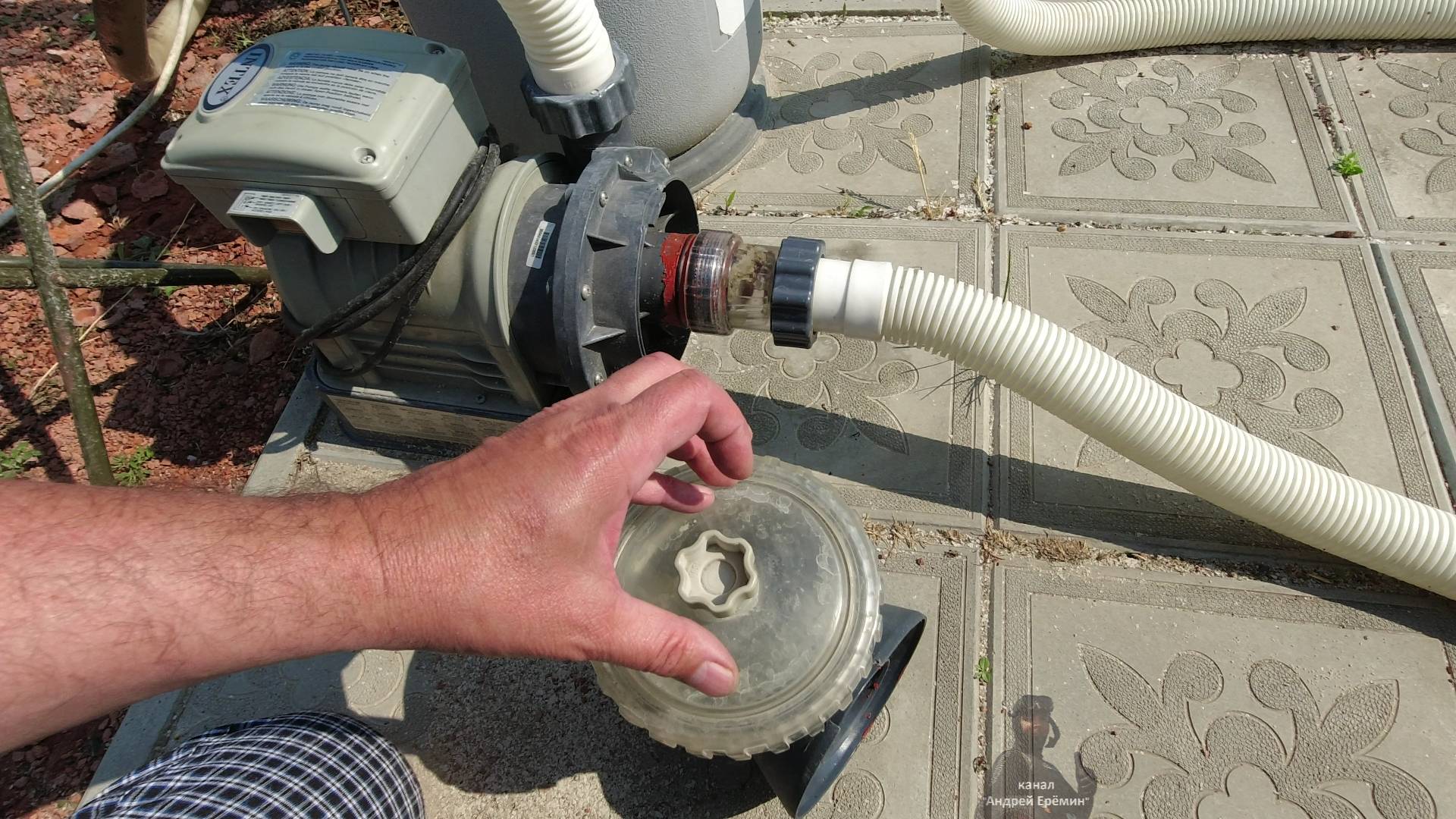 Каркасный бассейн Почему сильно завоздушивается пред фильтр на насосе