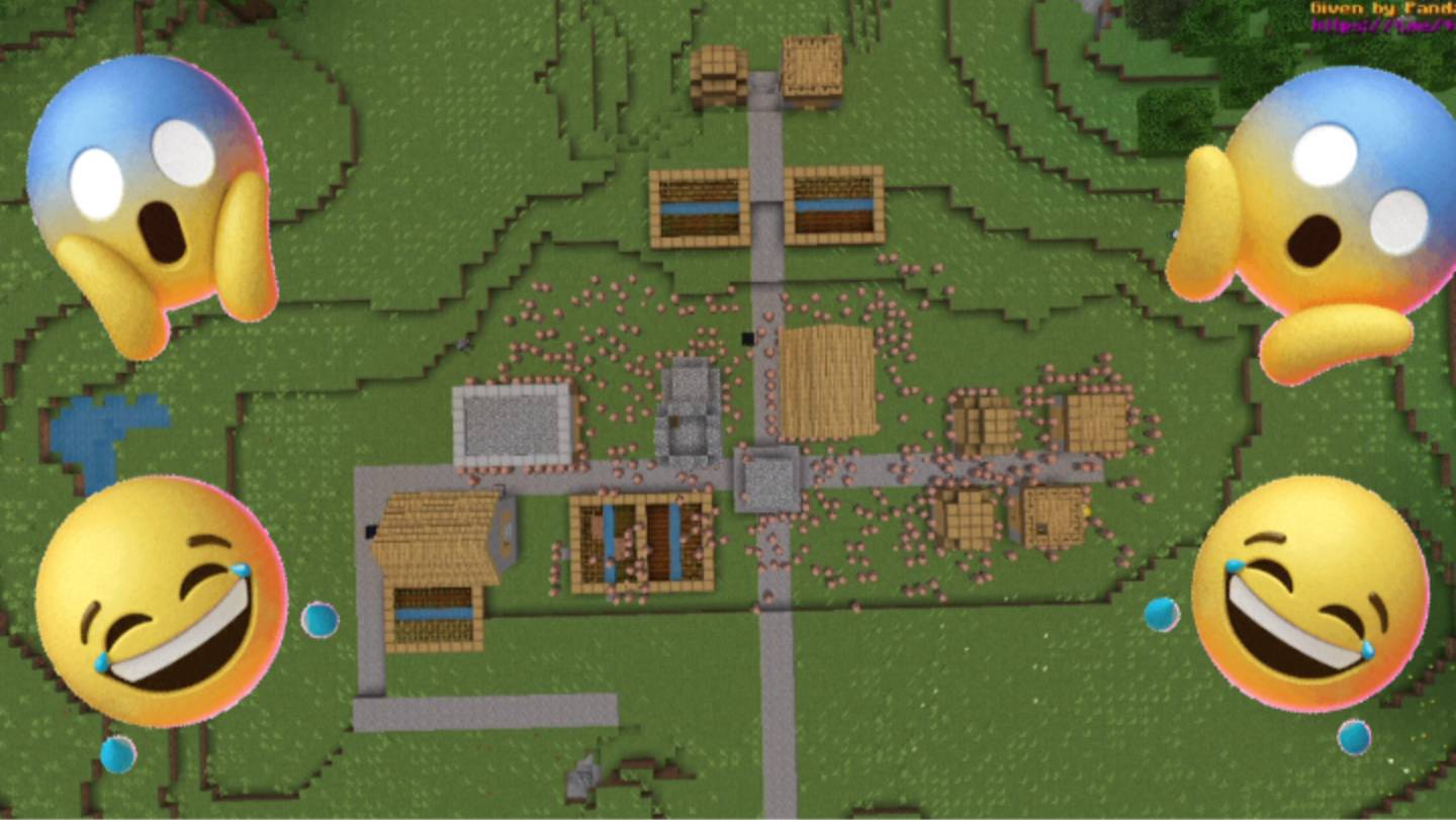 Я затроллил жителей тем что заспавнил в деревне очень много жителей в minecraft | ДимА4 minecraft!