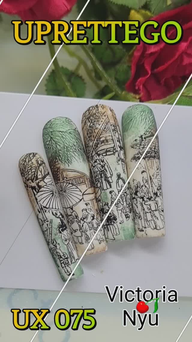#nails #nailart #stamping #stampingnailart #naildesign #uprettego #victorianyu #китай #алиэкспресс