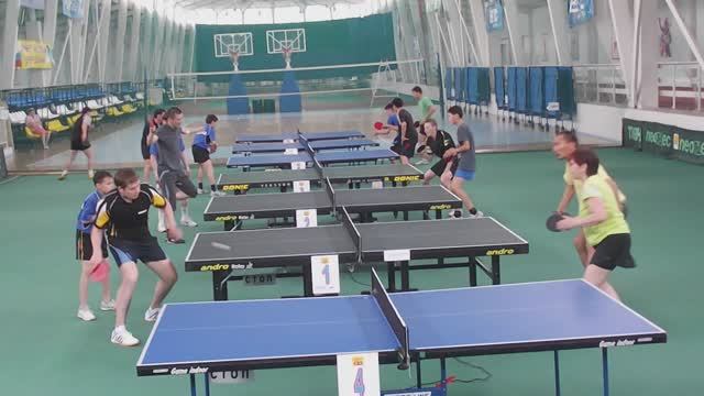 Власов и Давлетханов в паре 4-й летний парный турнир Клуба 23 июня 2013 1 часть