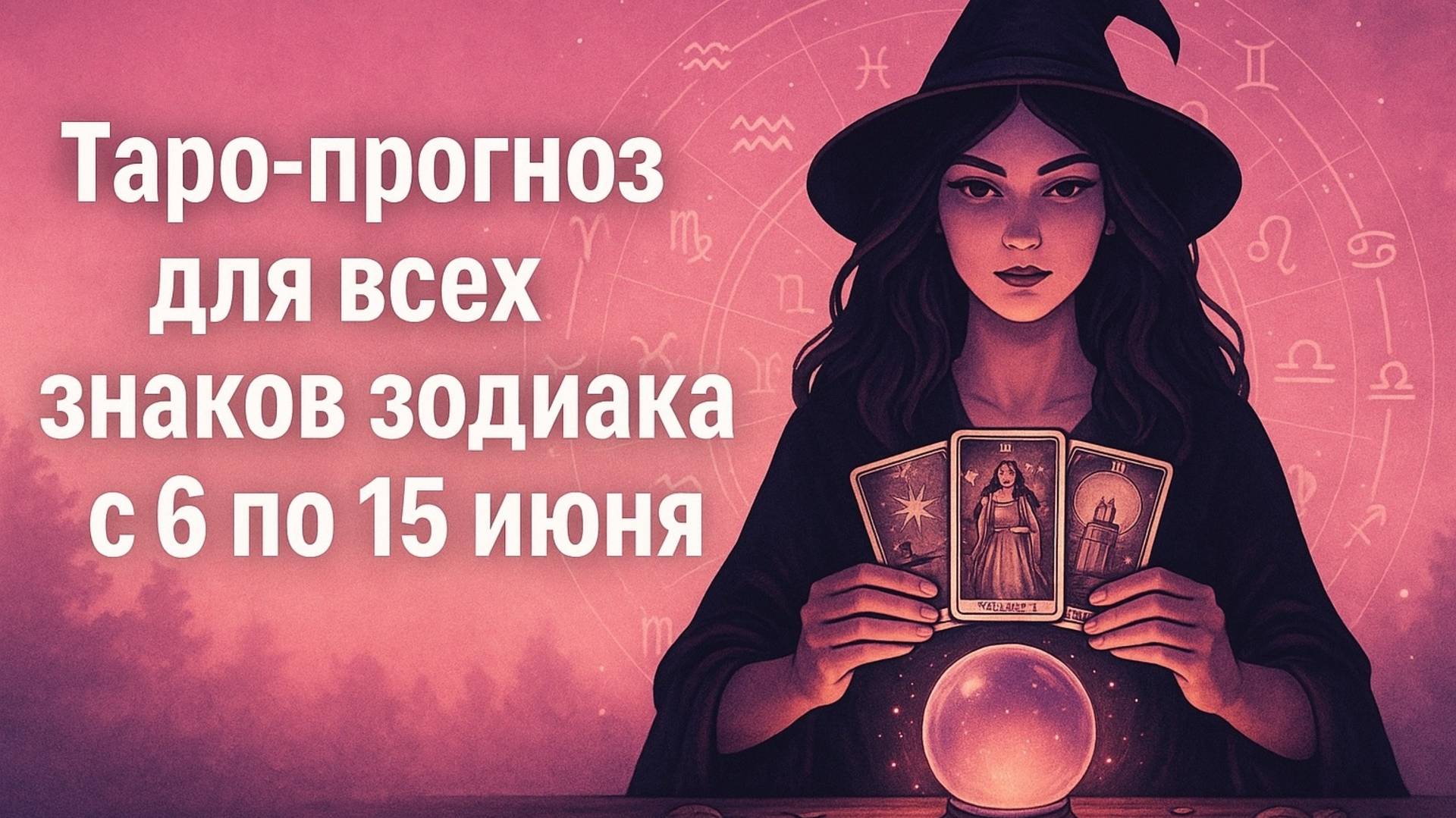 Таро Прогноз на ИЮНЬ 2025 - с 6 по 15 - для всех Знаков Зодиака