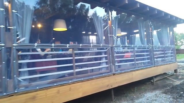 Мягкие окна на базе отдыха "ГЕКО", Кременкуль. Пример работ