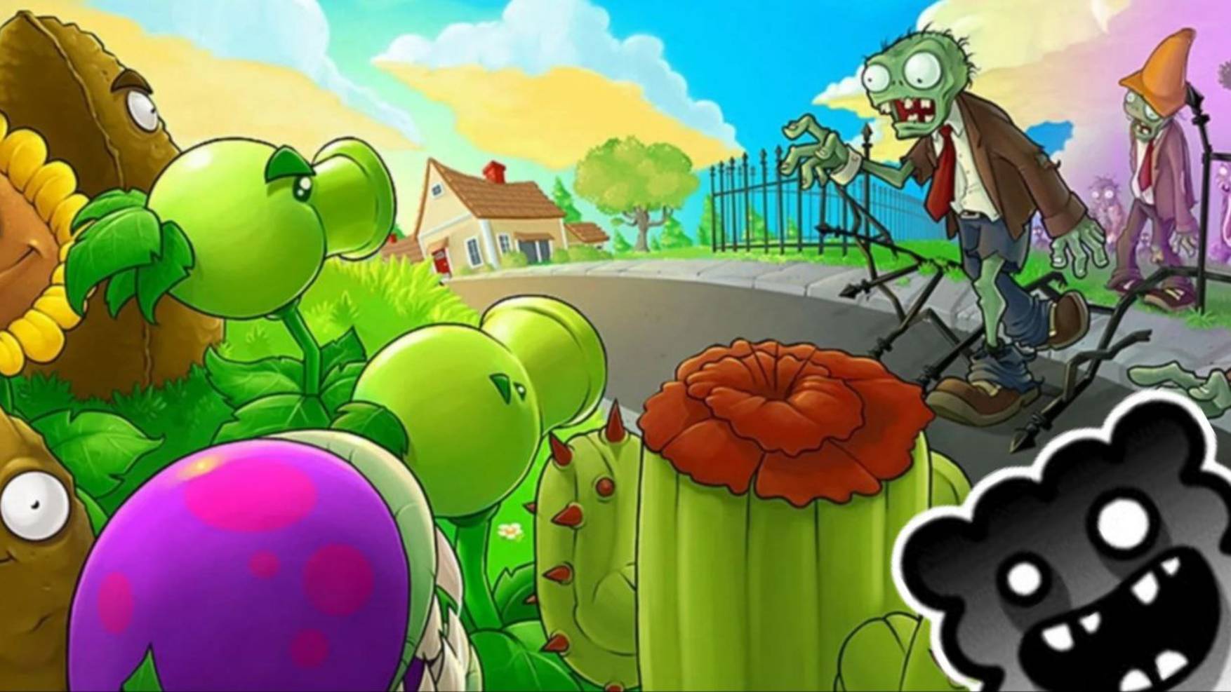 Plants vs Zombie в GEOMETRY DASH