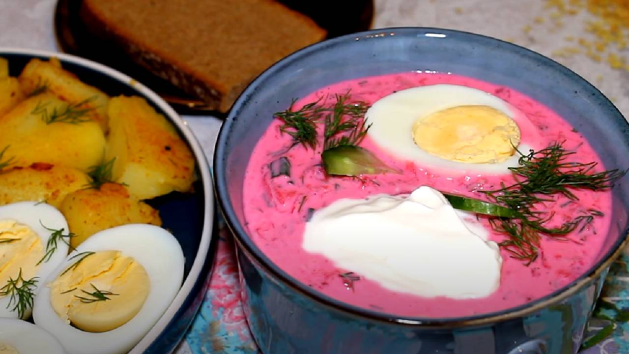 📌 Холодник со свеклой и кефиром. Рецепт летнего освежающего супа