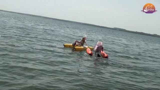 The best  compact mini catamaran for leisure and fitness  MARINA-M1.  Excellent relax!