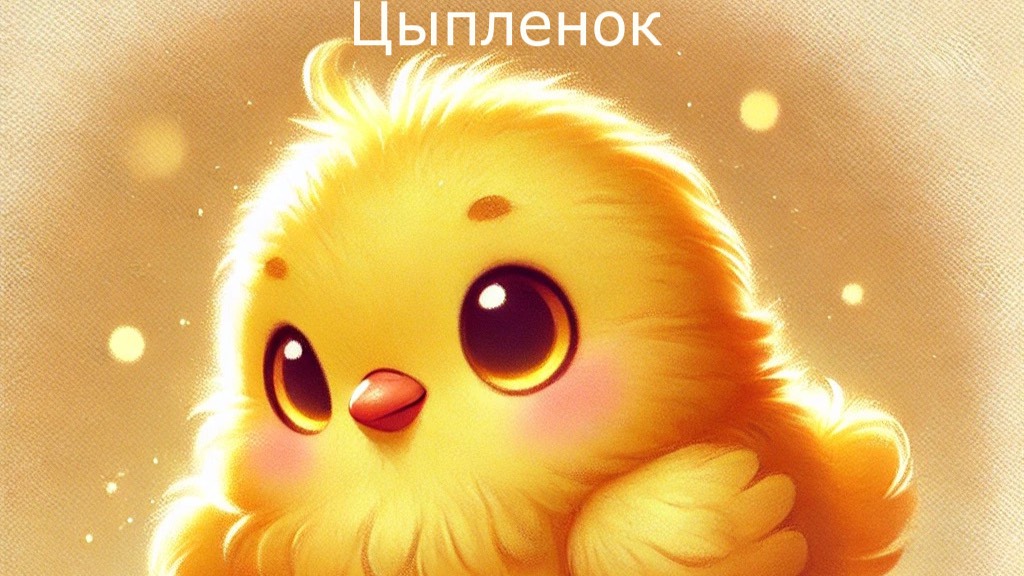 Цыпленок. Сказка К.И.Чуковский