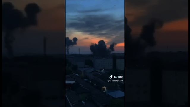 Луцк. Работа Х-101 с отстреливающимися тепловыми ловушками. 6 июня 2025 г.