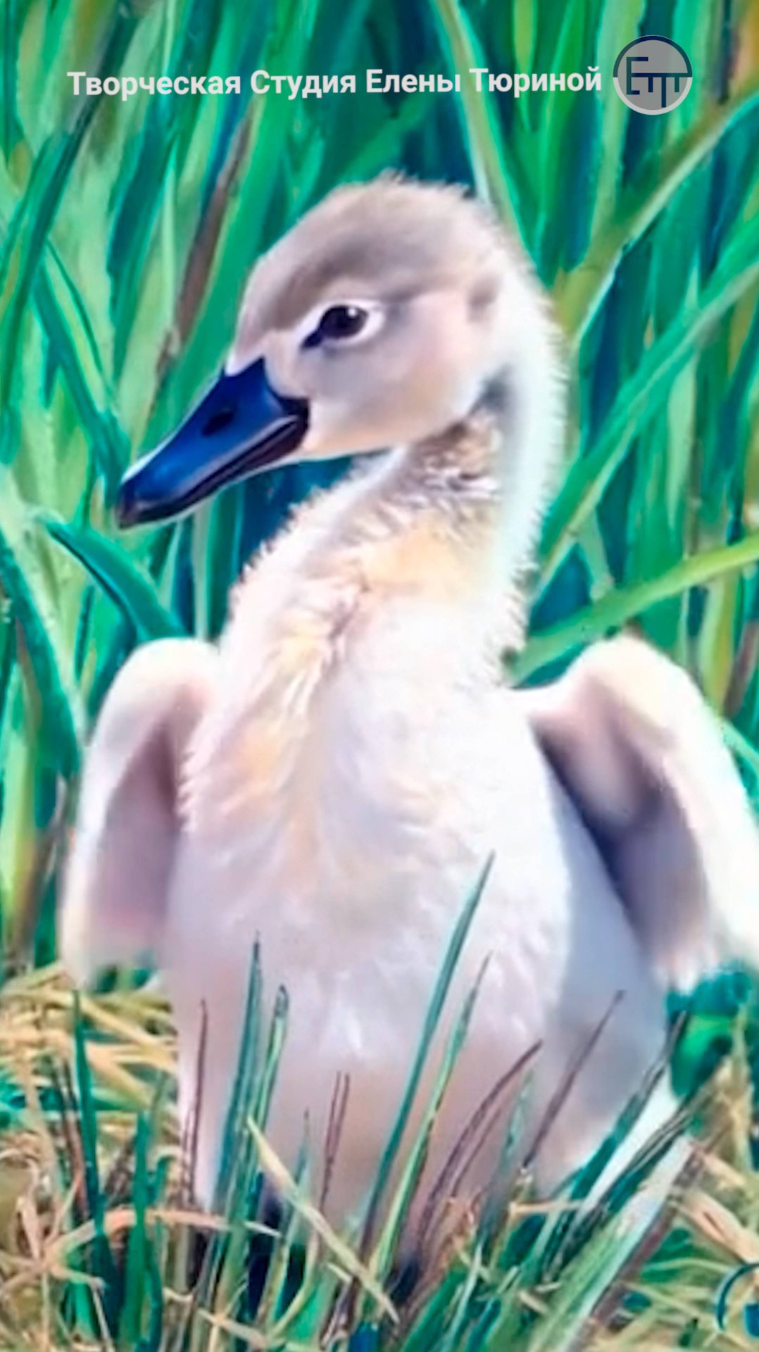 Гадкий утенок пастелью #shorts #гадкийутенок #пастель #сухаяпастель #лебеденок #shortsvideo