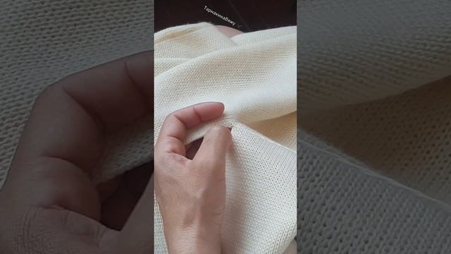 Вертикальный шов на трикотажном репсе / Эстетичный шов / Как сшить две вязаные детали?