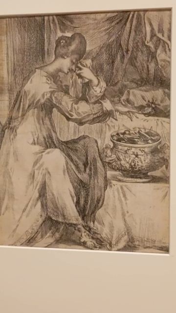 Жак Шарль де Белланж. Смерть Порции. 1611-16. Офорт и резко.