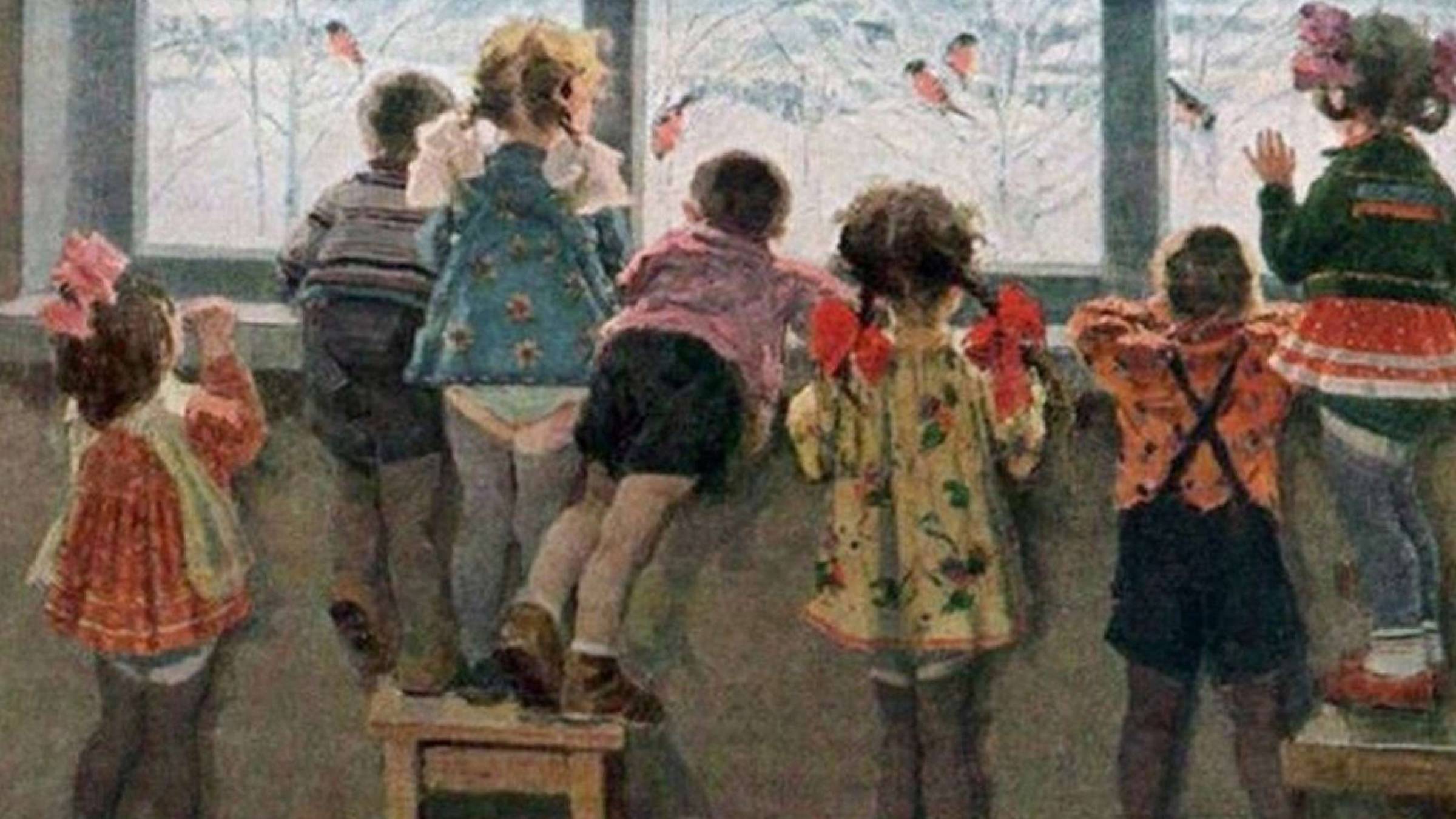 Языком русского плаката. Вновь рубит Святослава русский меч