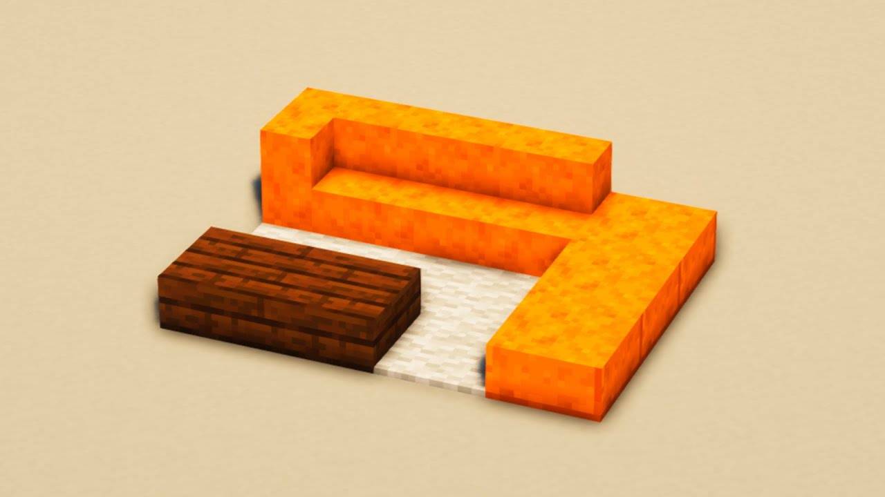 Большой Необычный диван в Майнкрафте