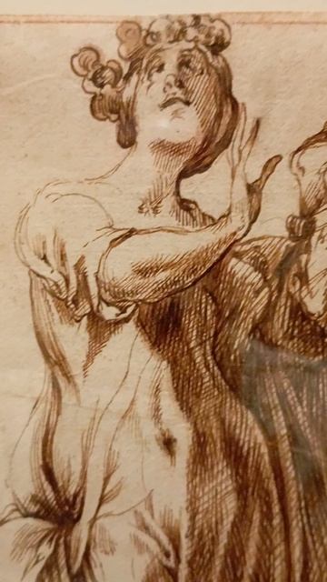 Жак Шарль де Белланж. Этюд фигуры святого (апостола). Перо, кисть.