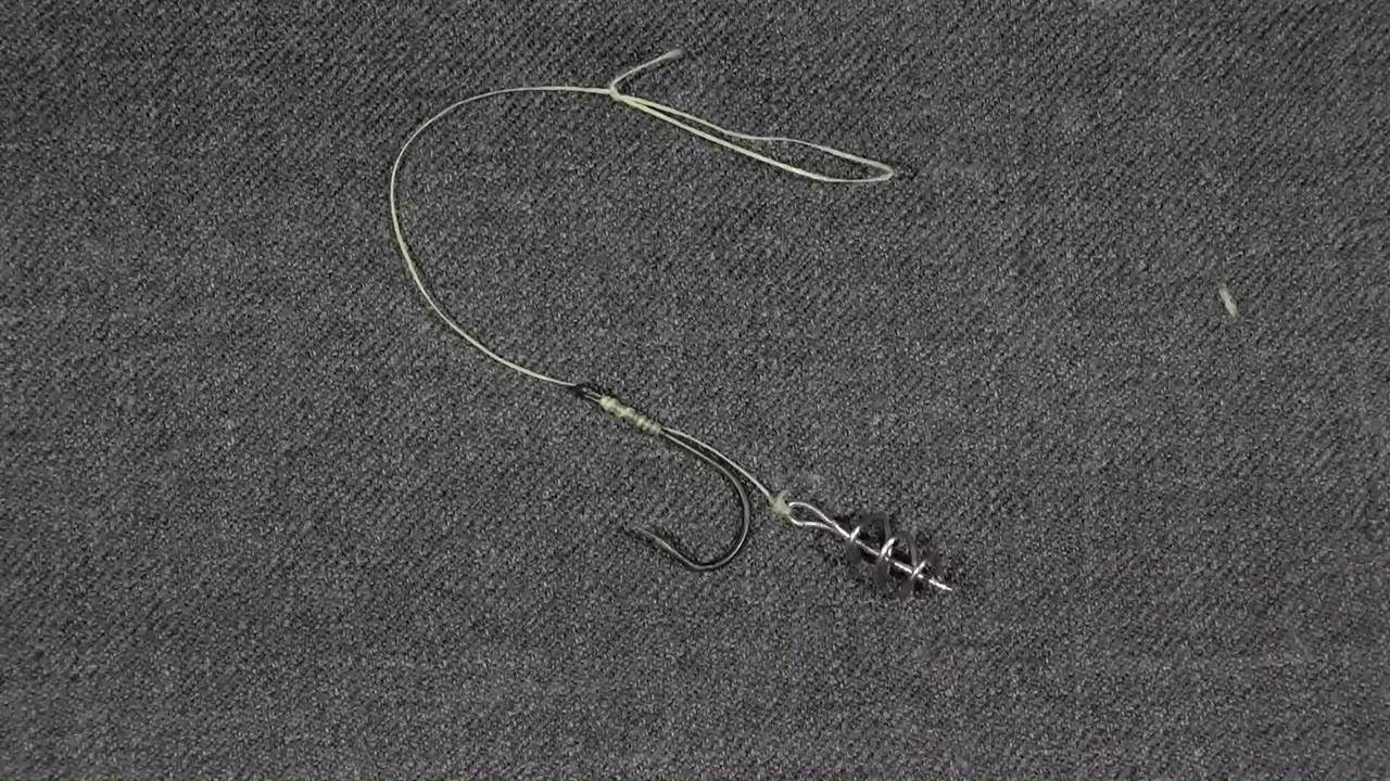 Волосяная оснастка для насадки бойлов со штопором