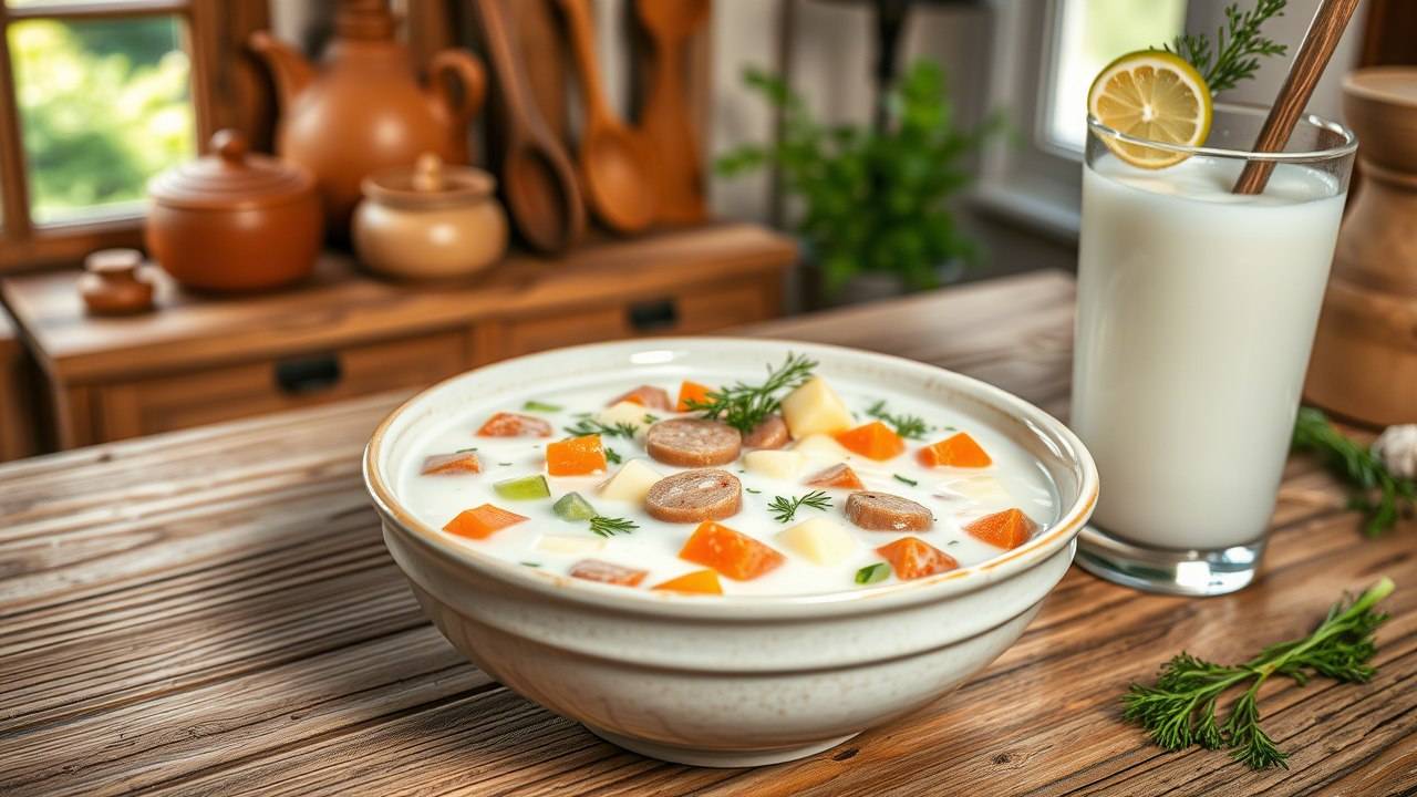 Холодная Окрошка на Кефире — быстрый способ утолить жажду и голод!