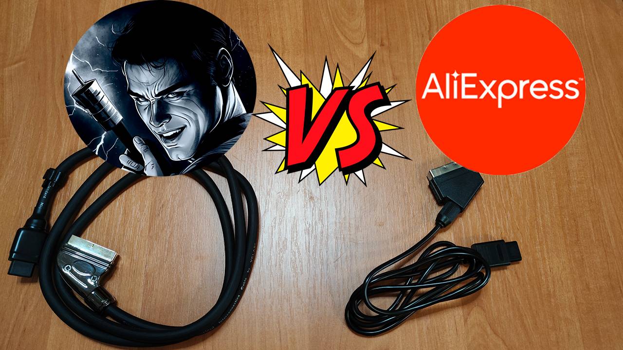 Кабельщик VS AliExpress - кабель scart RGB SNES